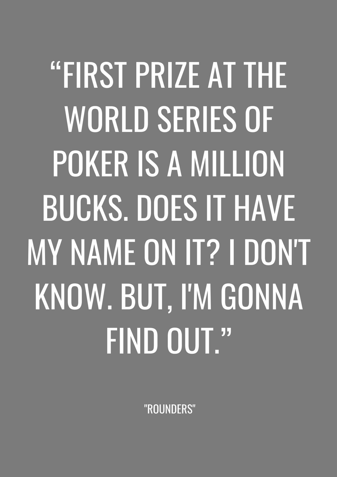 Printable Poker Wall Art for Man Cave, Rounder's Quotes, Poker Room ...
