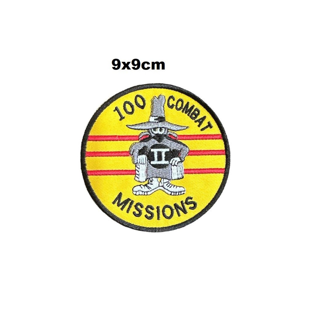 US Air Force F4 Phantom Combat Missions Embroidered Iron on Badge Patch ...