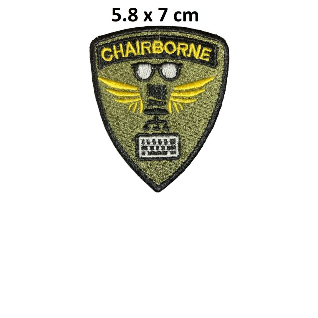 Chairborne Wings Army Military Embroidered Patch Badge Iron Sew on N ...