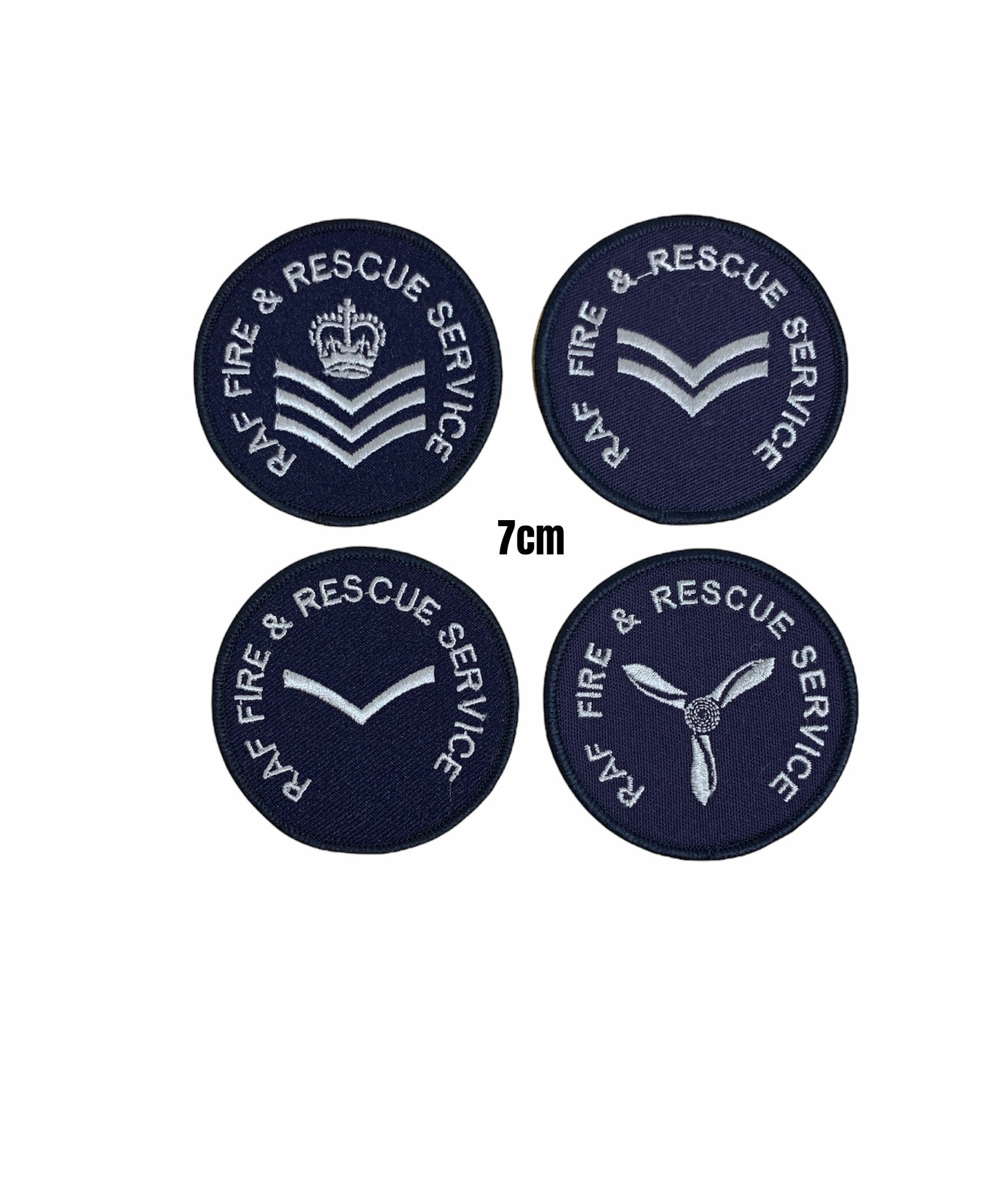 Royal Air Force RAF Fire Rescue Service Ranks Army Embroidered - Etsy