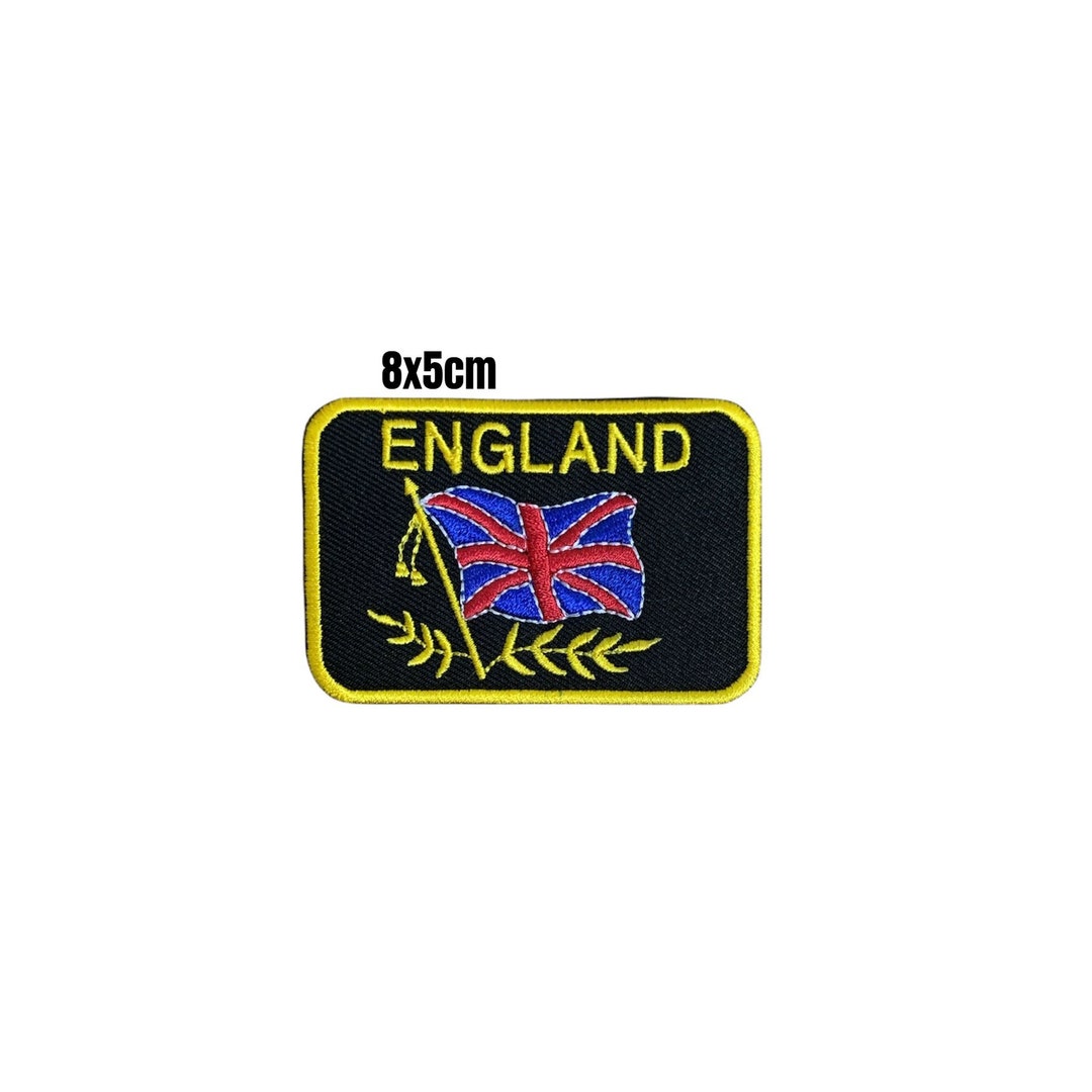 England With Union Jack Flag on Embroidered Patch Badge Sew/iron on 455 ...