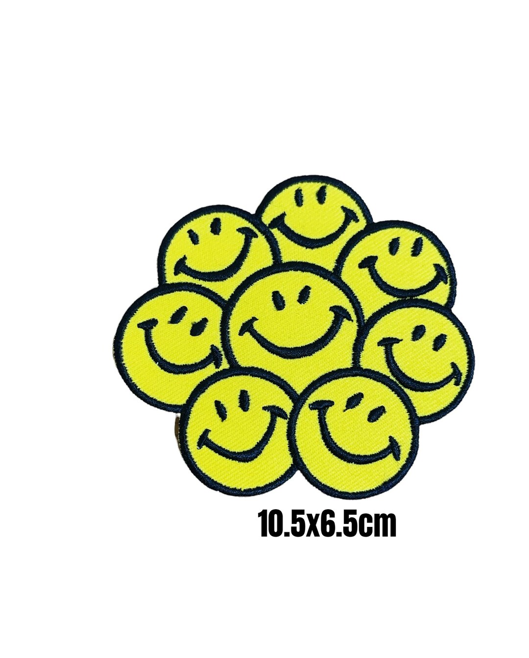 Smile Smiley Emoji Embroidered Patch Badge Sew / Iron on Brand New N ...