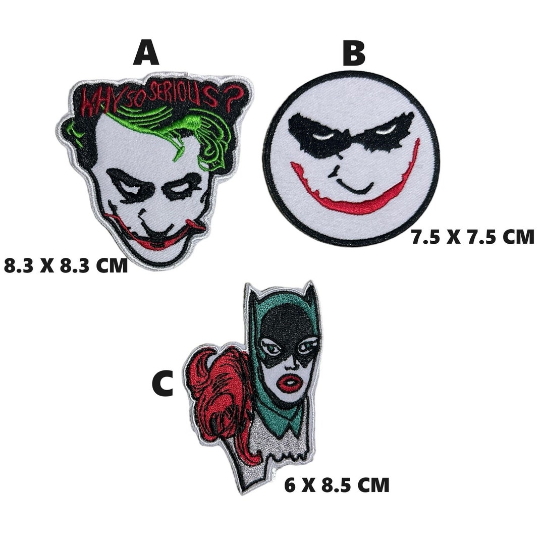 Batgirl Joker Scary Cool Superhero Movie Cartoon Iron Sew on Patch ...