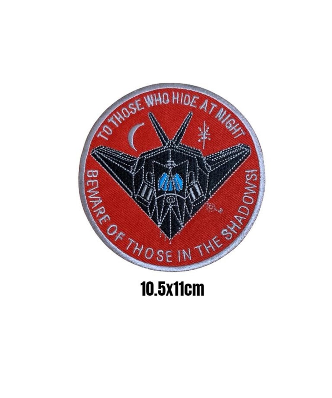 Stealth to Those Who Hide at Night Army Military Air Force Iron Sew on ...