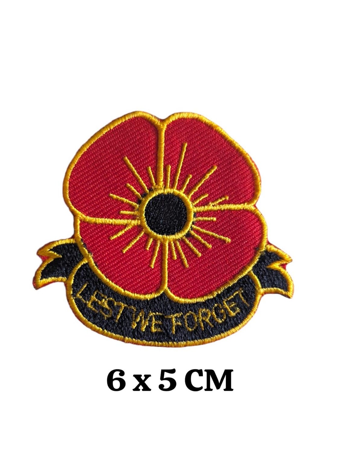 Poppy Remembrance Day Union Jack Trf Embroidered Iron on Sew on Patch ...