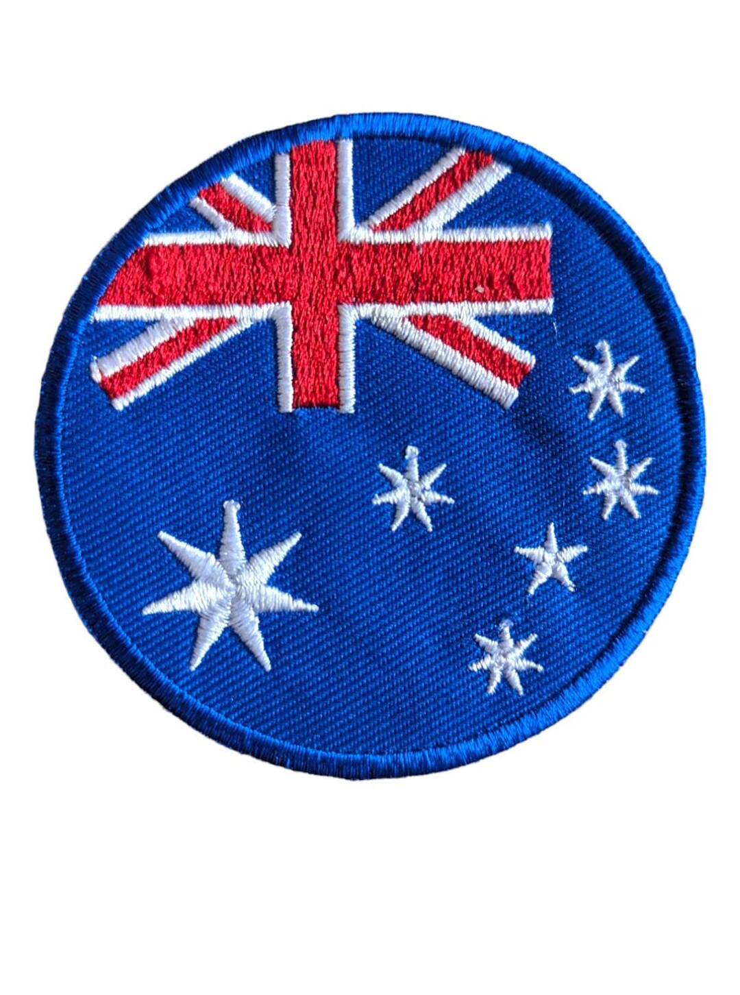 Australian Aussie Round Flag Down Under Iron Sew on Patch Cloth Jeans ...