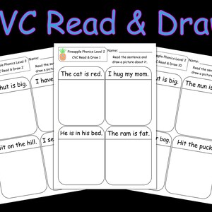 Pineapple Phonics - English CVC Short Vowel Bundle - Flashcards ...