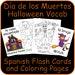 Spanish-english Halloween Flashcards & Coloring Pages, Bilingual ...