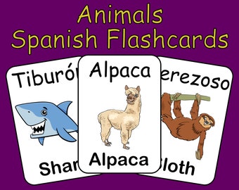 Spanish Flashcards for Adults - Etsy