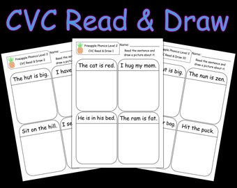 Pineapple Phonics Level 2 English CVC Short Vowel Rainbow Reading ...