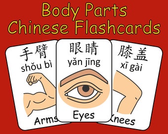 Chinese Body Words - Etsy