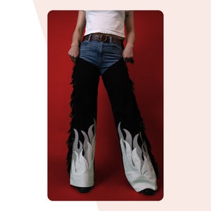 Flame Chaps / Digital Fashion Pattern/ Festival Fashion Chaps / XS - XL ...