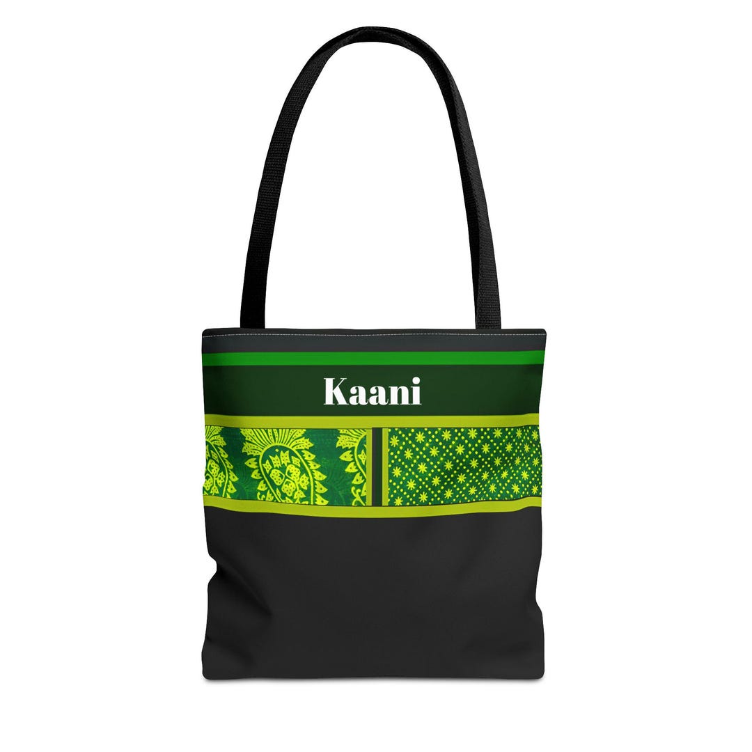 Green Kaani Tote Bag - African Eritrean Tribal Unique Pattern, Ethnic ...