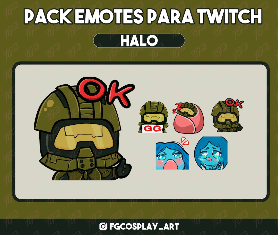 HALO EMOTES Pack for Twitch - Etsy UK