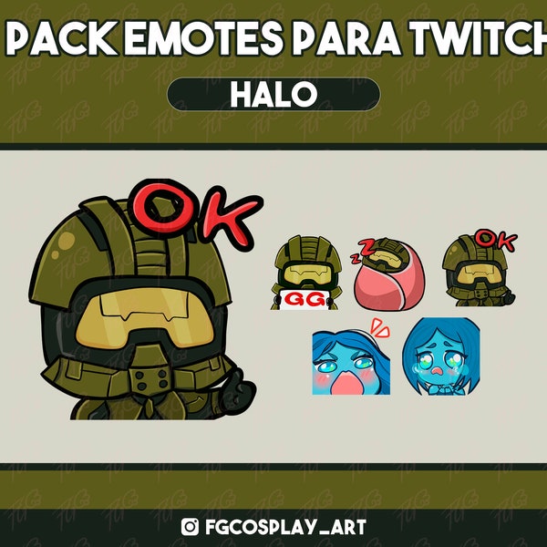 Master chief emotes twitch - Etsy.de