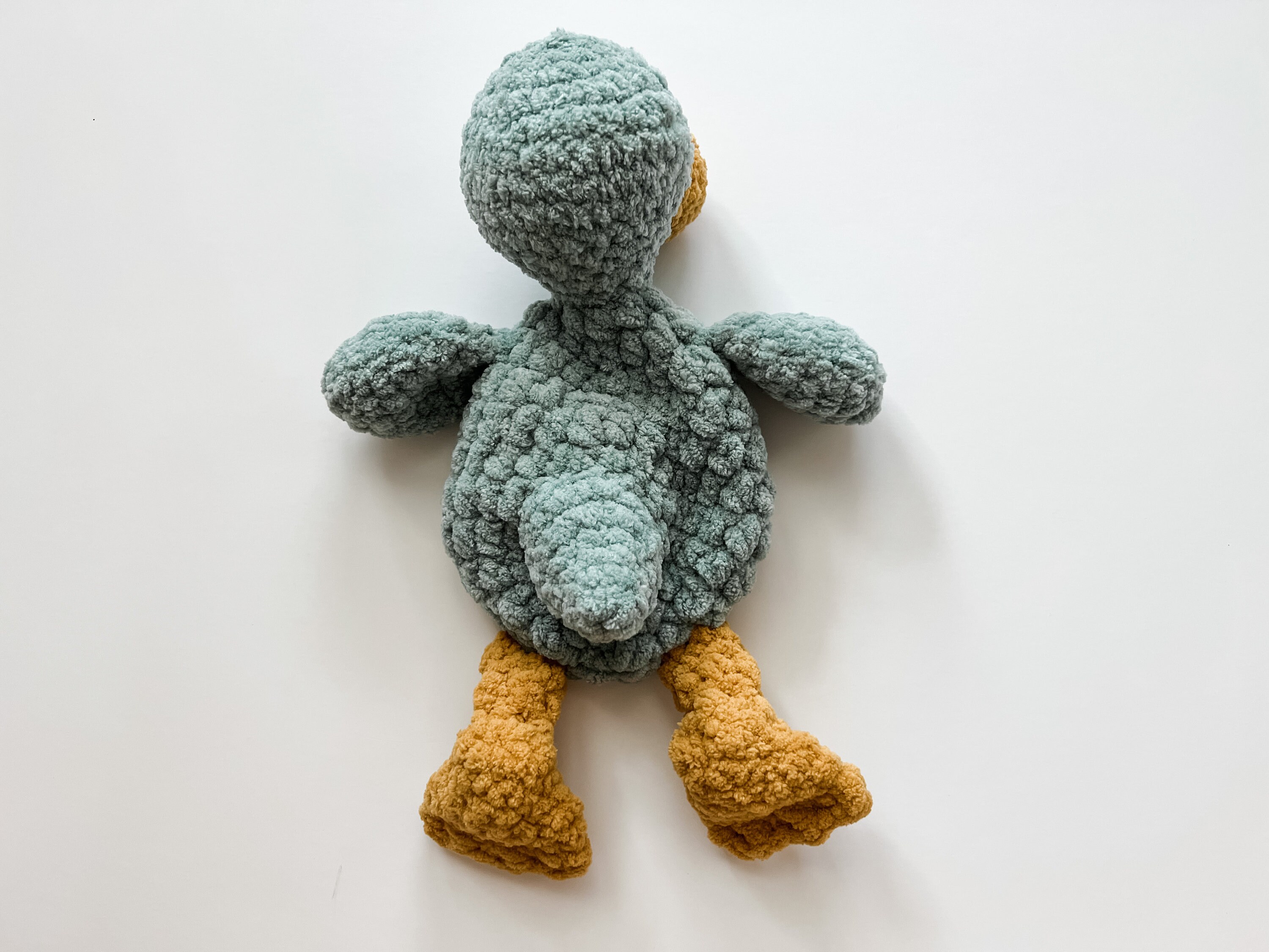Duck Snuggler Duck Lovey Crochet Duck Plushie Duck Stuffed Animal Farm ...