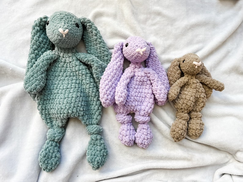 Bunny Snuggler Bunny Lovey Crochet Bunny Bunny Nursery Theme Bunny ...