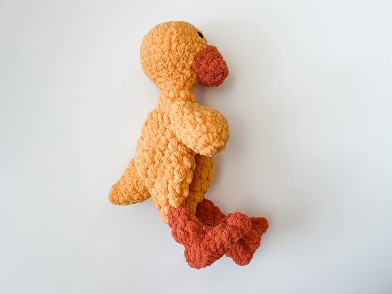 Duck Snuggler Duck Lovey Crochet Duck Plushie Duck Stuffed Animal Farm ...