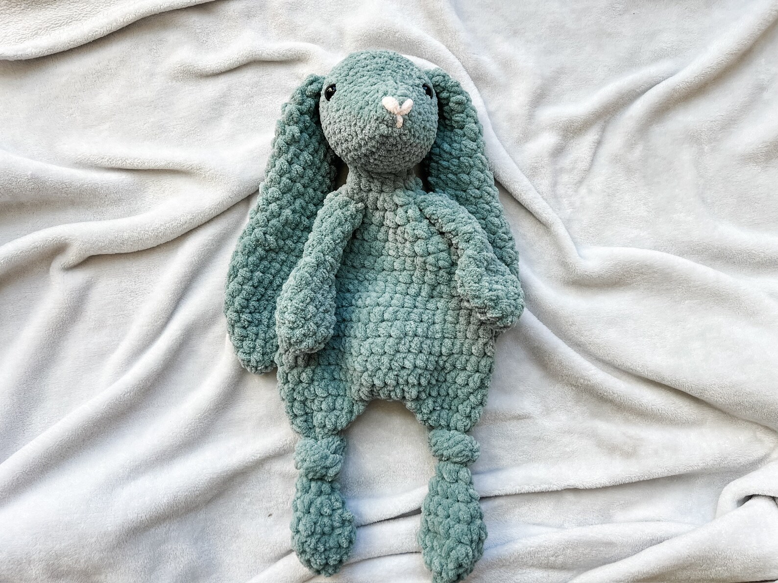 Bunny Snuggler Bunny Lovey Crochet Bunny Bunny Nursery Theme Bunny ...