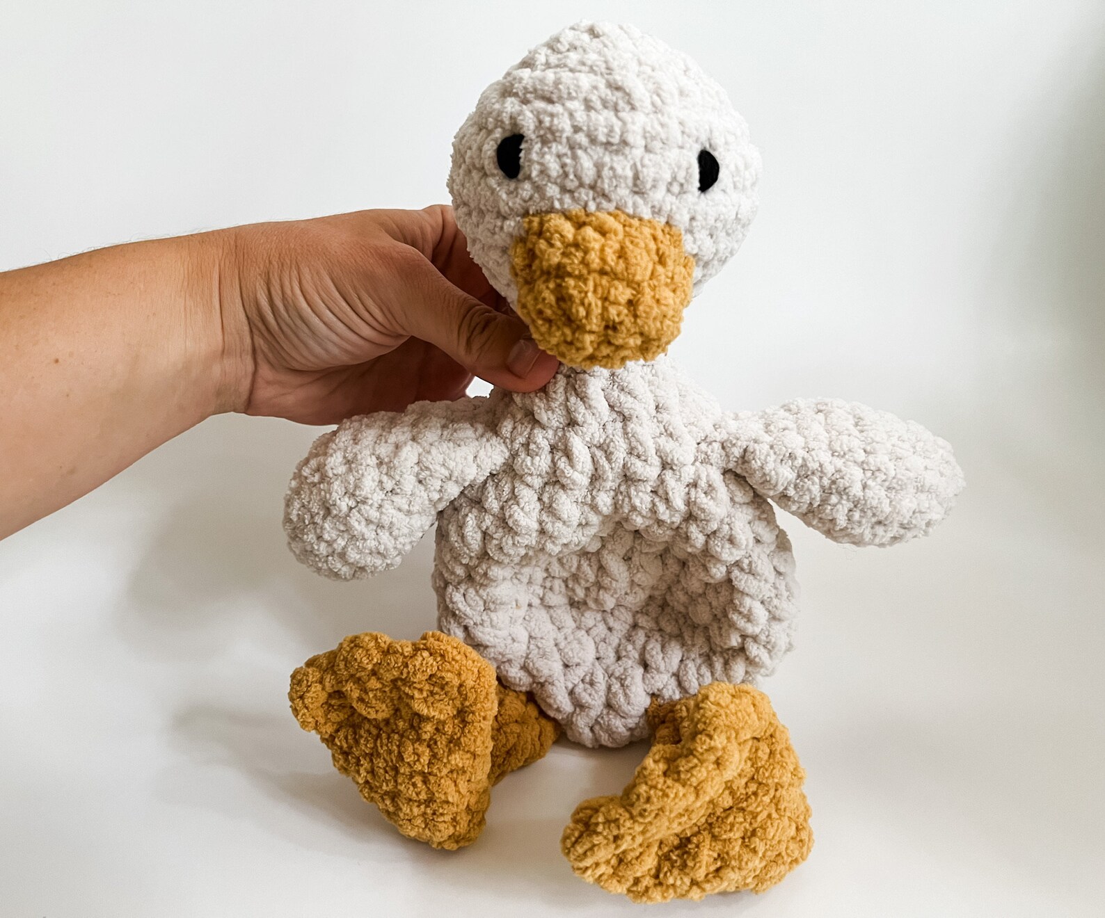 Duck Snuggler Duck Lovey Crochet Duck Plushie Duck Stuffed Animal Farm ...