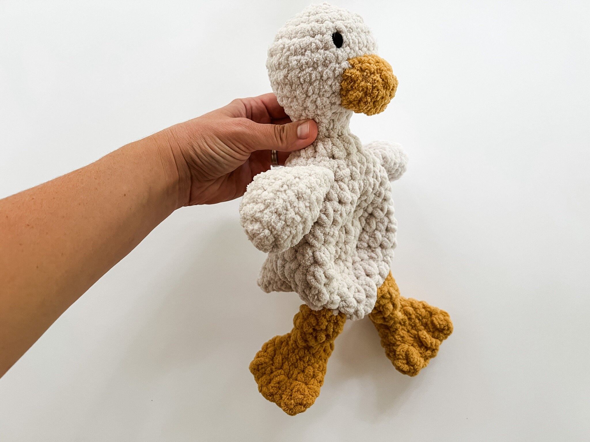 Duck Snuggler Duck Lovey Crochet Duck Plushie Duck Stuffed Animal Farm ...