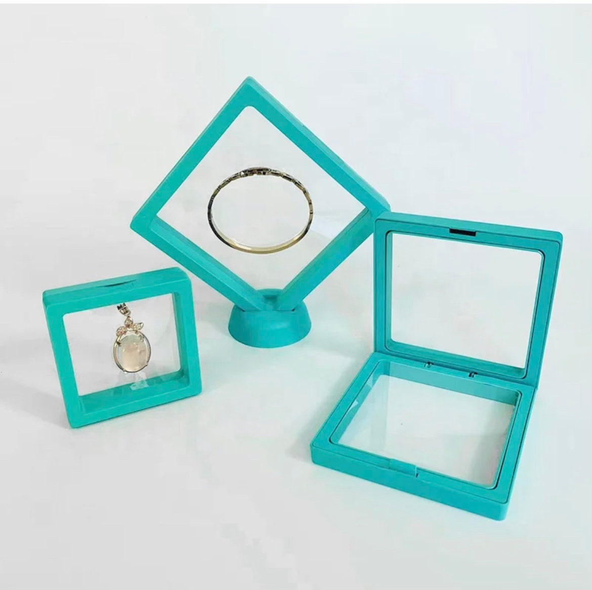 Floating Jewelry Display Box, Color Display Stand, Antioxidant Jewelry ...