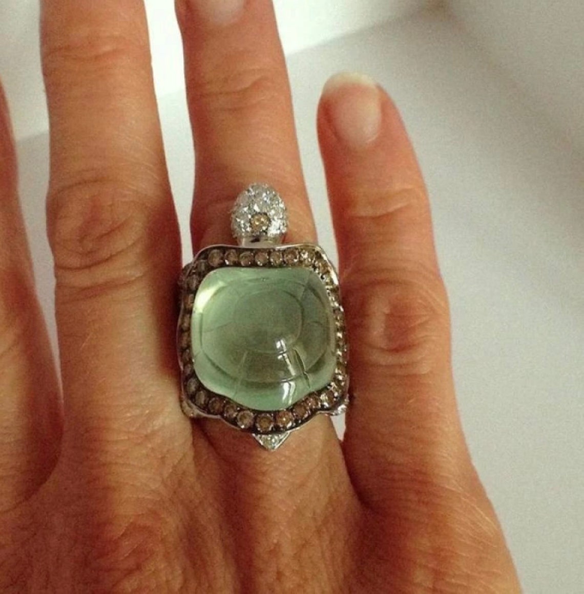 Diamond Turtle Ring - Etsy