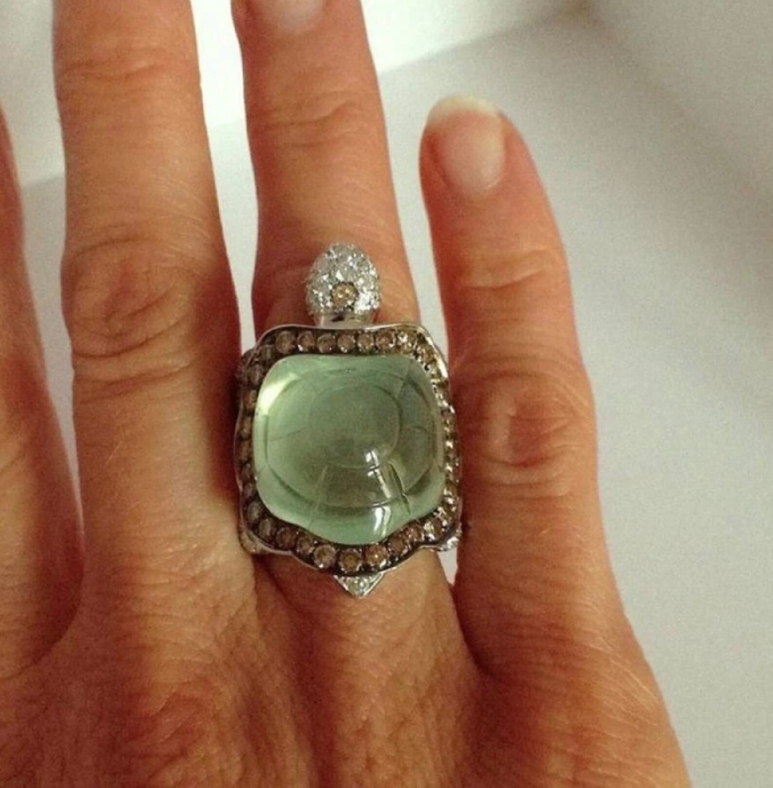 Diamond Turtle Ring - Etsy