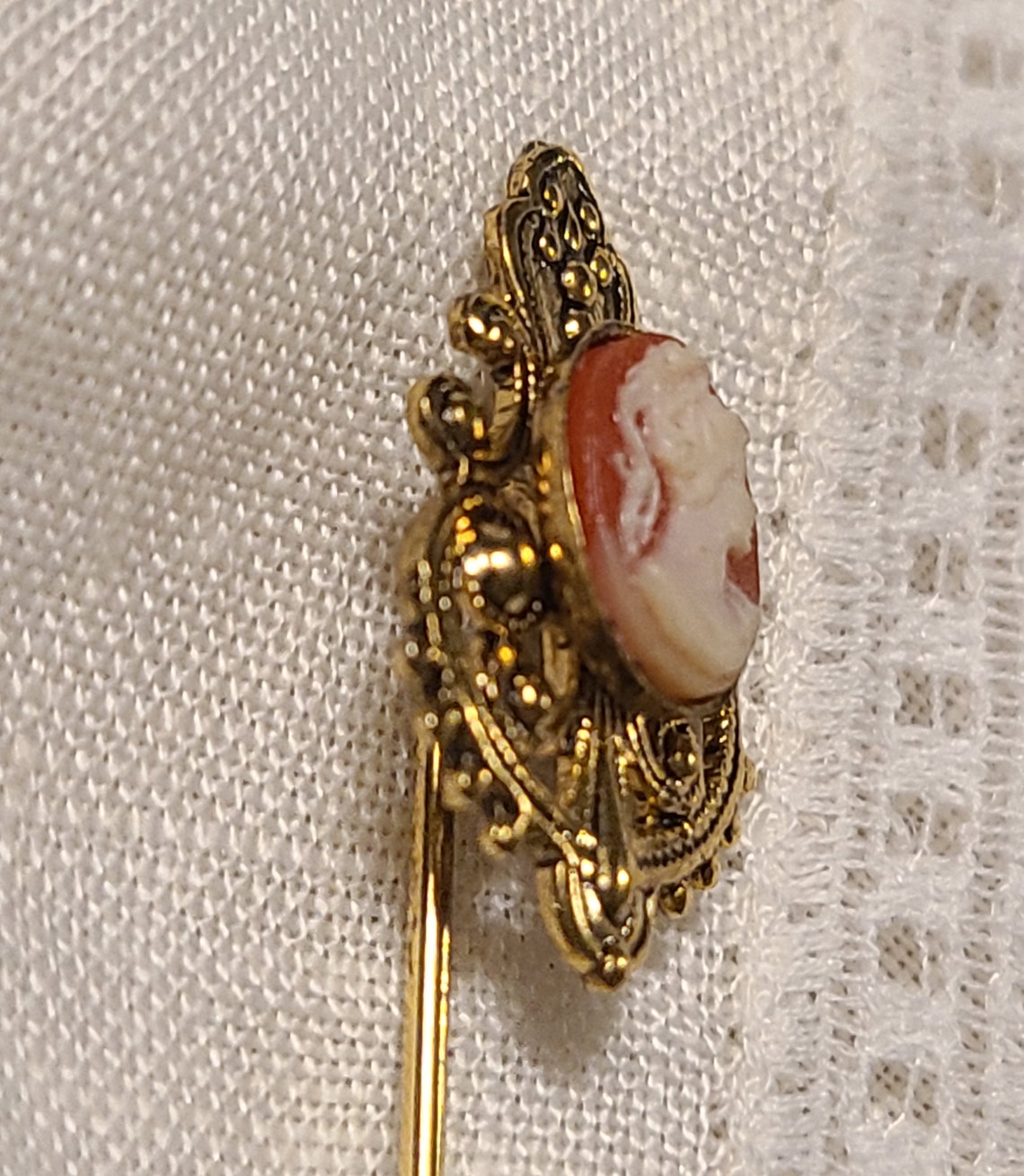 Wonderful Vintage Victorian Inspired Cameo Stick Pin - Etsy