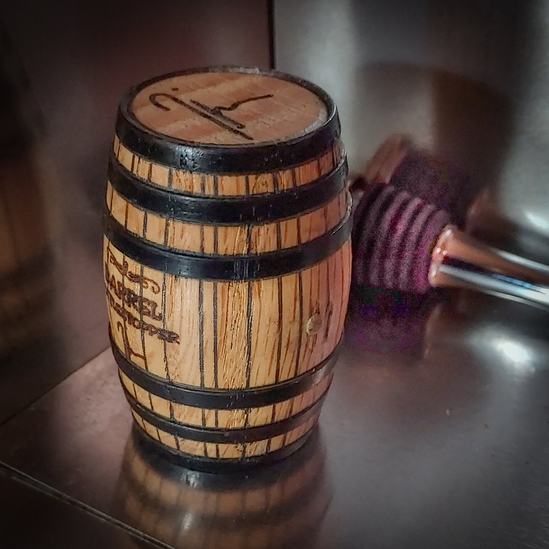 Whiskey Barrel Bottle Stopper Classic Black - Etsy