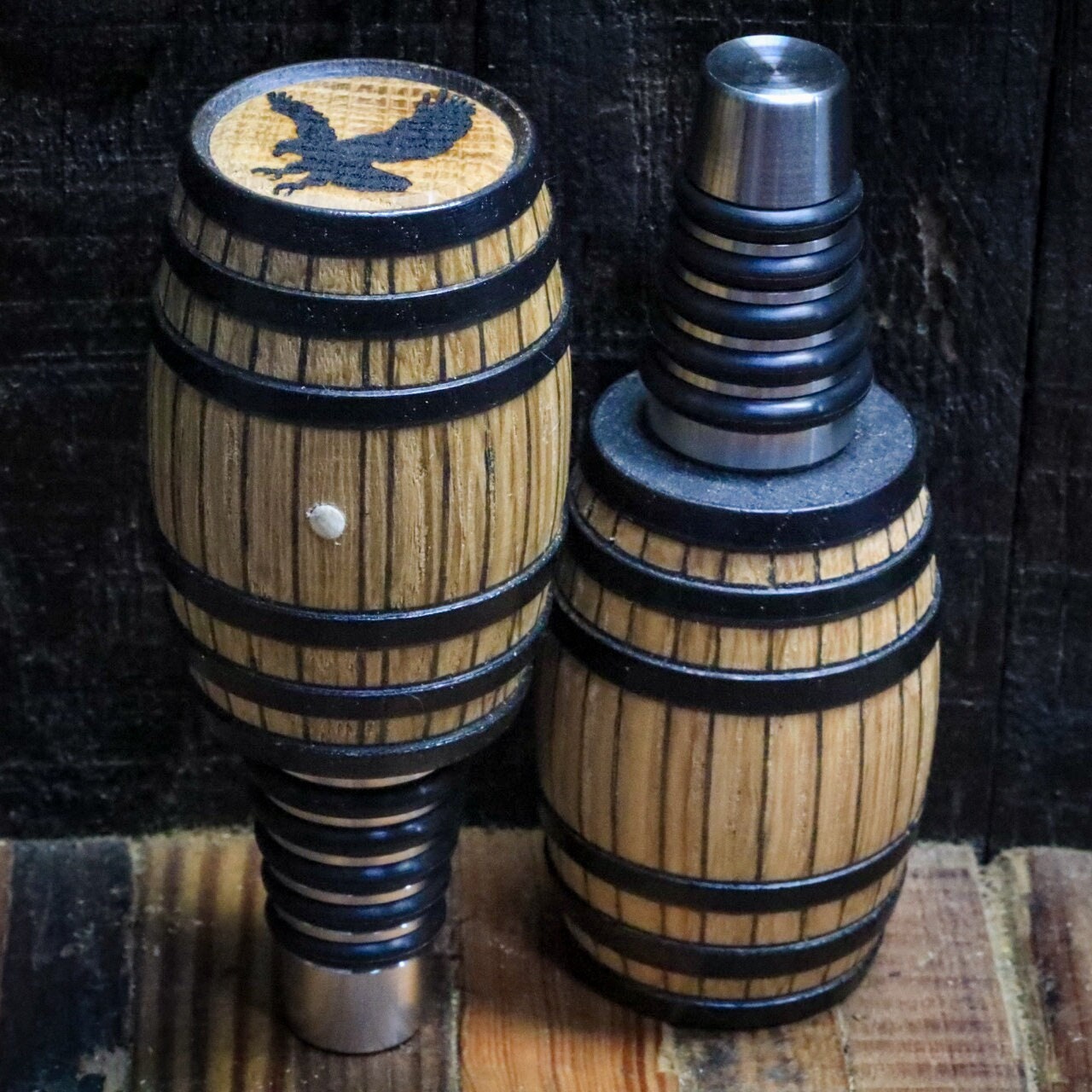 Whiskey Barrel Bottle Stopper Classic Black - Etsy