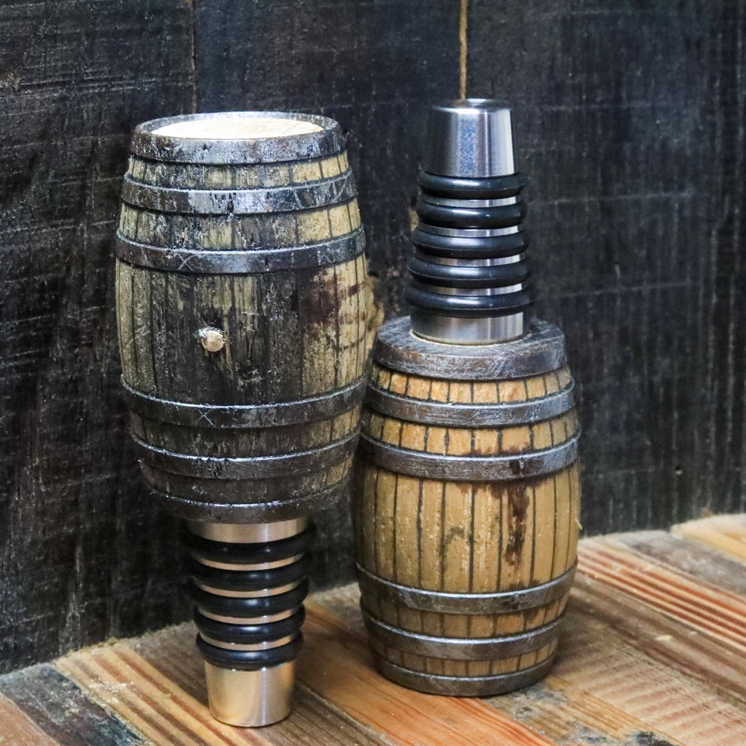 Whiskey Barrel Bottle Stopper Aged - Etsy