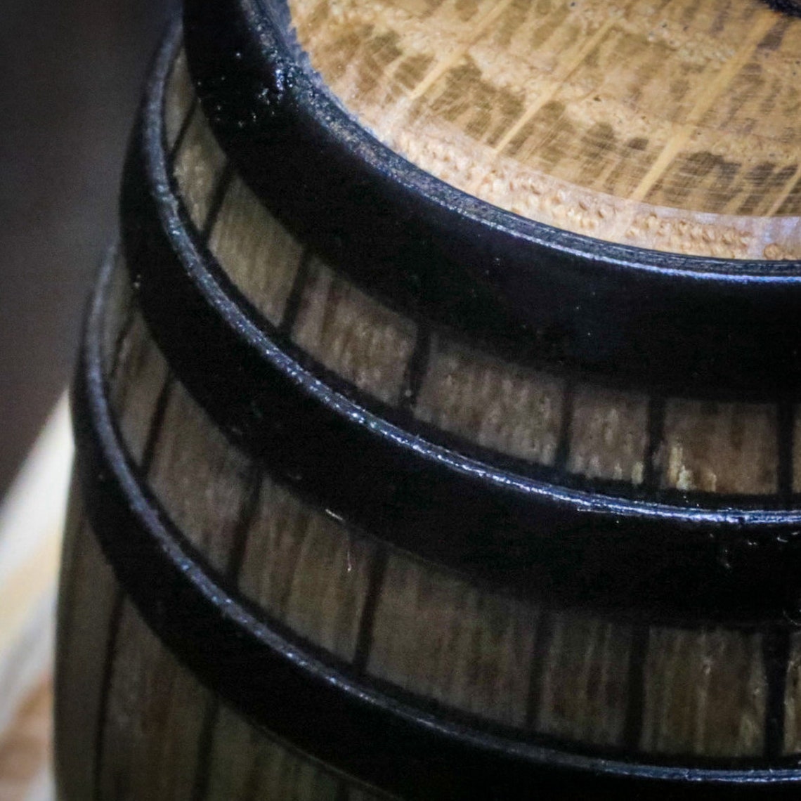 Whiskey Barrel Bottle Stopper Classic Black - Etsy