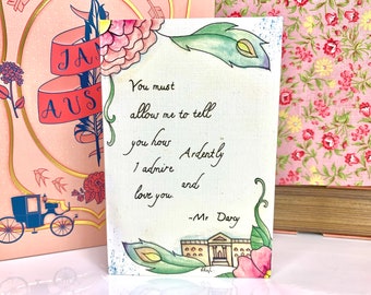 Pride and Prejudice Greeting Card - Etsy