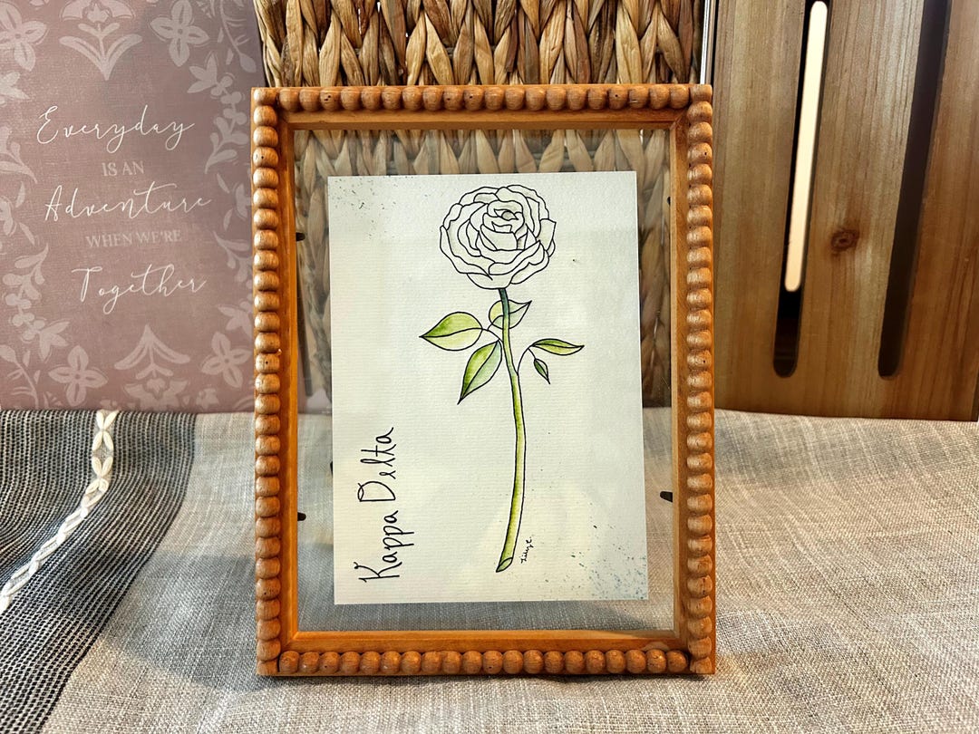 Kappa Delta Watercolor Flower Print - Etsy