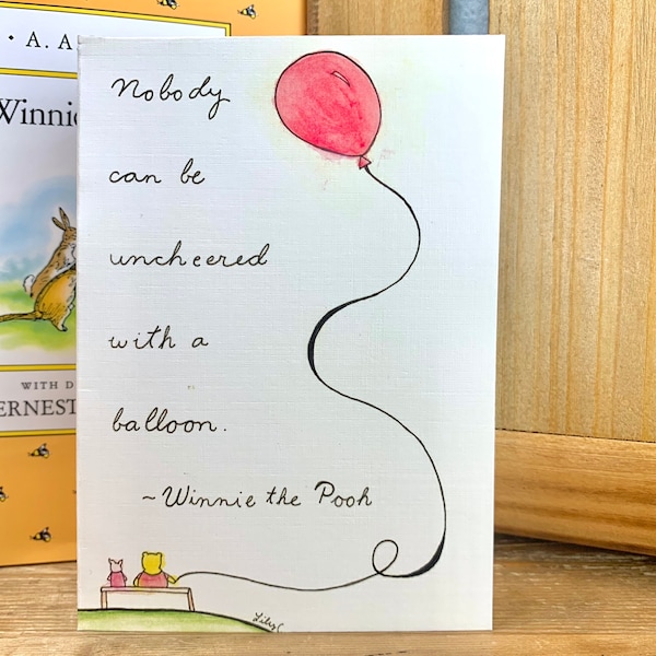 Winnie the Pooh Get Well Card - Etsy
