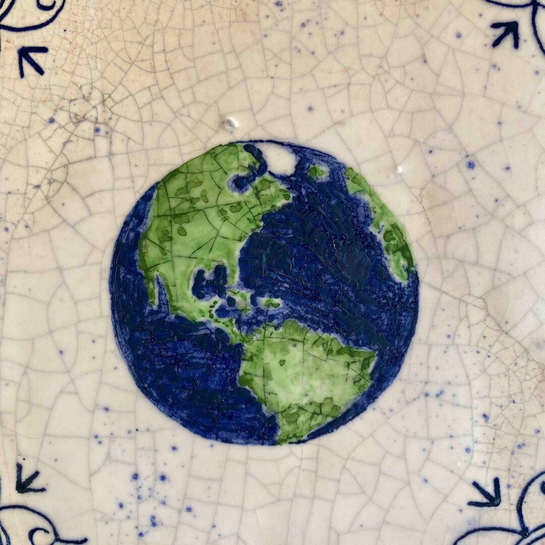 Planet Earth Painted - Etsy