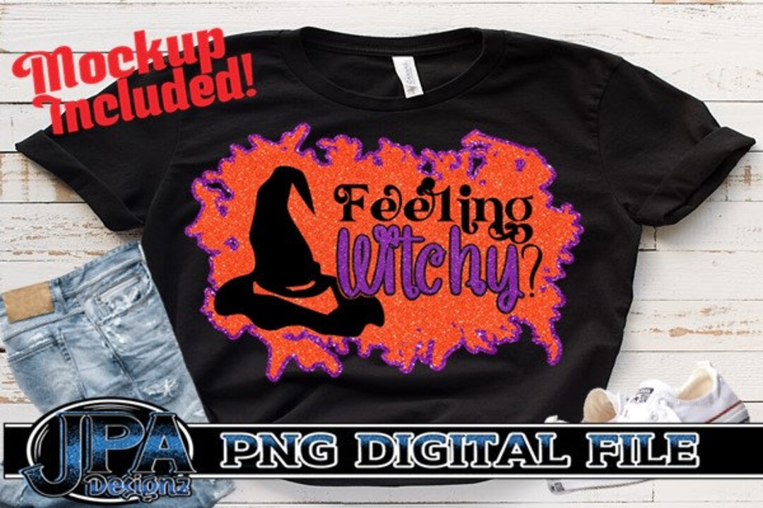 Feeling Witchy PNG Only Spooky Halloween PNG Witch Hat - Etsy