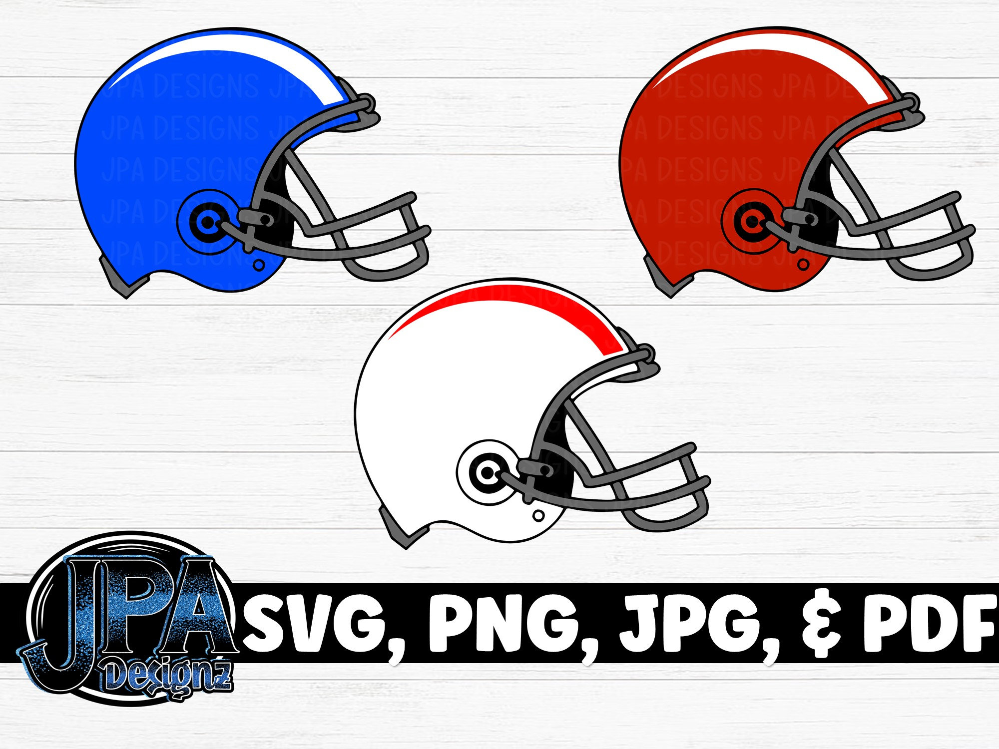 Pro Football Team Helmets Clipart