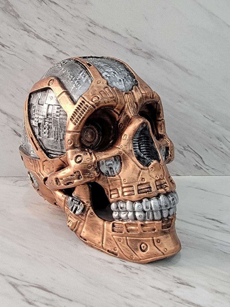 Cyberpunk Skull Cyborg Skull Halloween Sugar Skull - Etsy