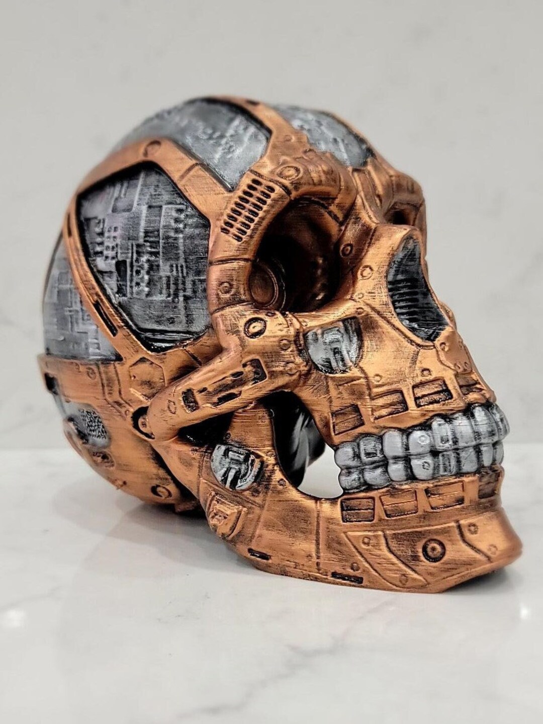 Cyberpunk Skull Cyborg Skull Halloween Sugar Skull - Etsy
