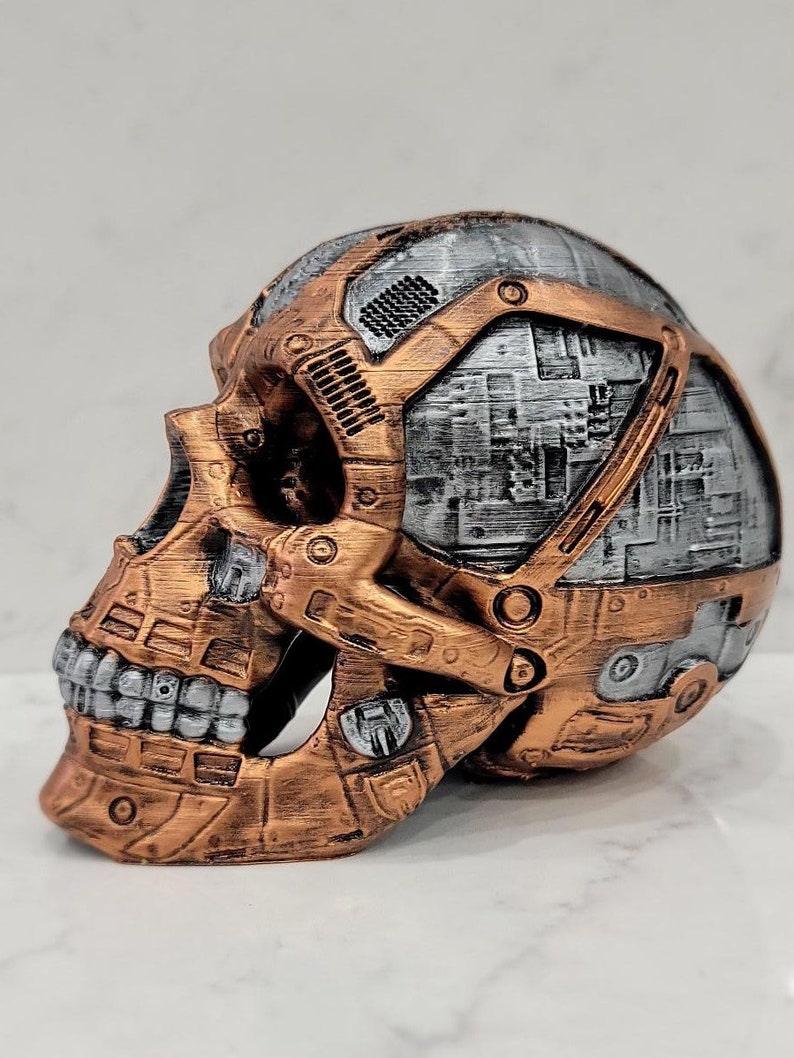 Cyberpunk Skull Cyborg Skull Halloween Sugar Skull - Etsy