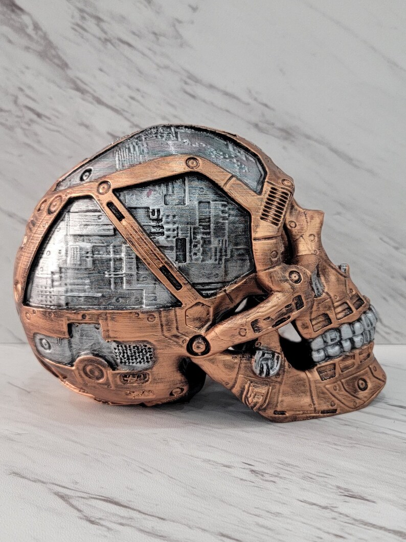 Cyberpunk Skull Cyborg Skull Halloween Sugar Skull - Etsy