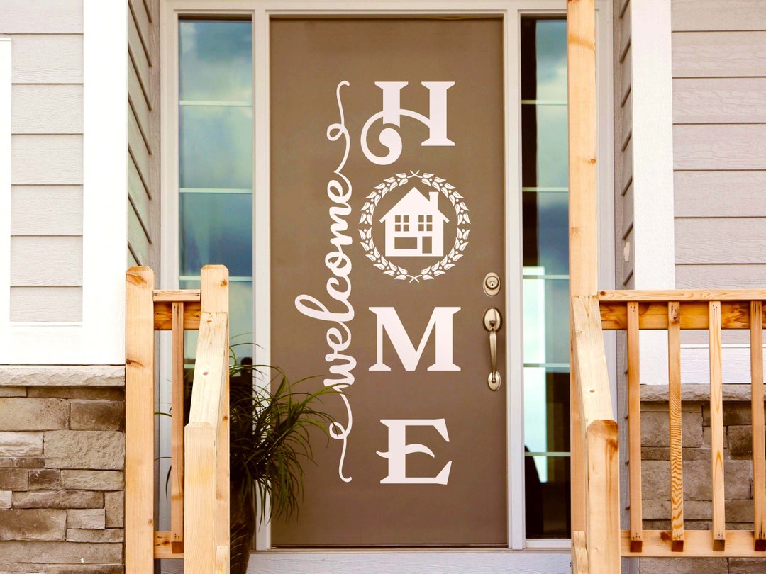Welcome Home Wall Door and Window Decal Vinyl - Etsy Australia