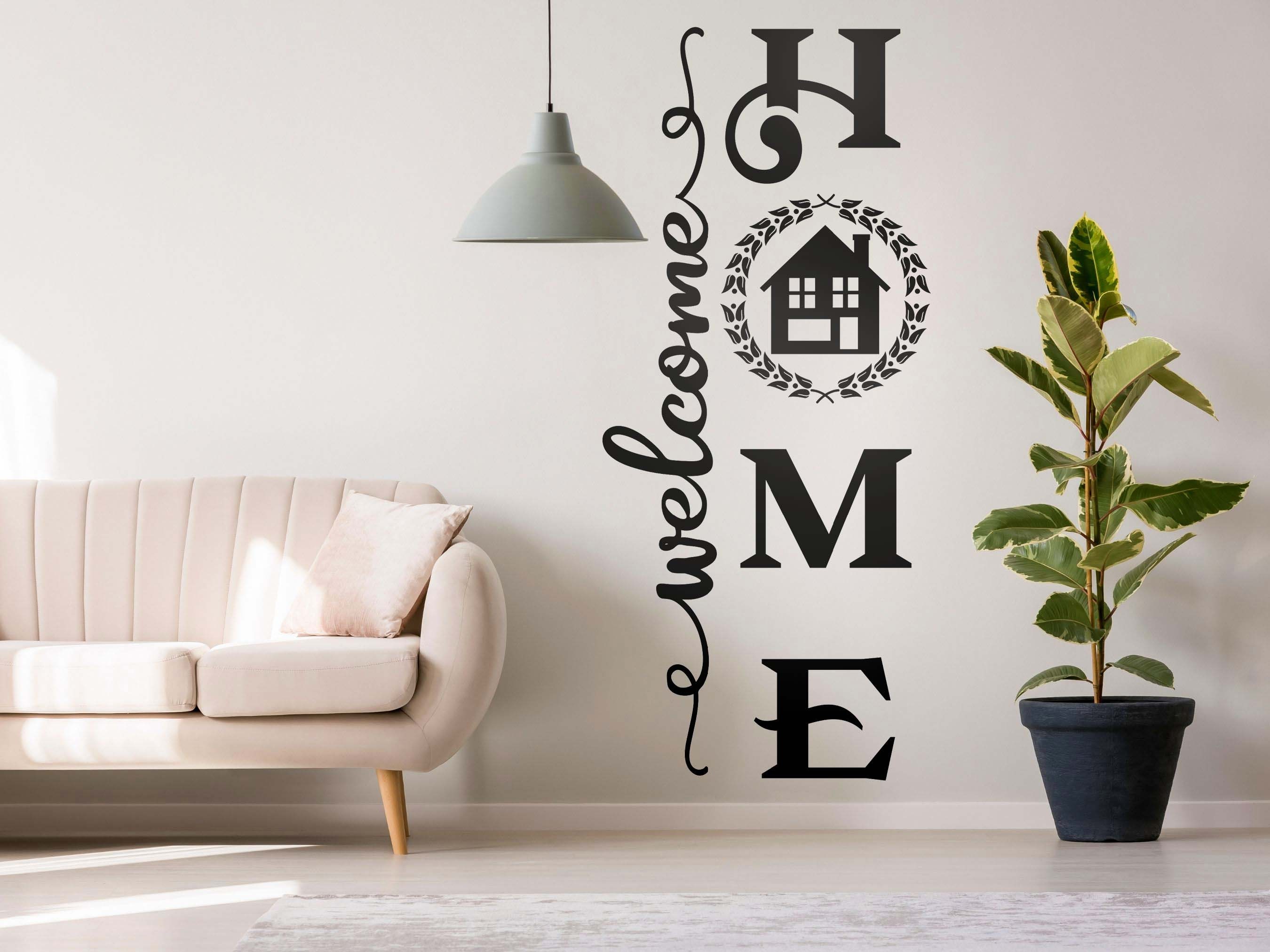 Welcome Home Wall Door and Window Decal Vinyl - Etsy Australia