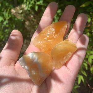 Yellow Raw Calcite Crystal - Etsy