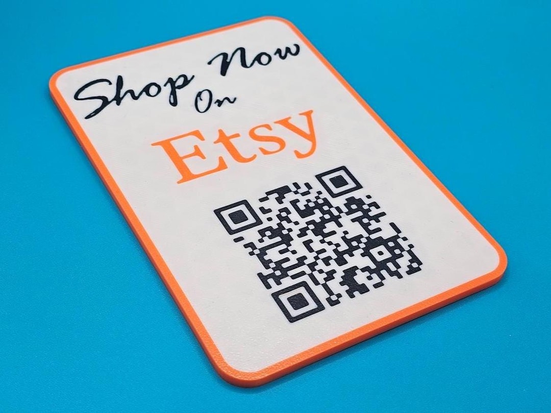 Etsy QR Code Sign: 3D Printed Shop Display - Etsy UK