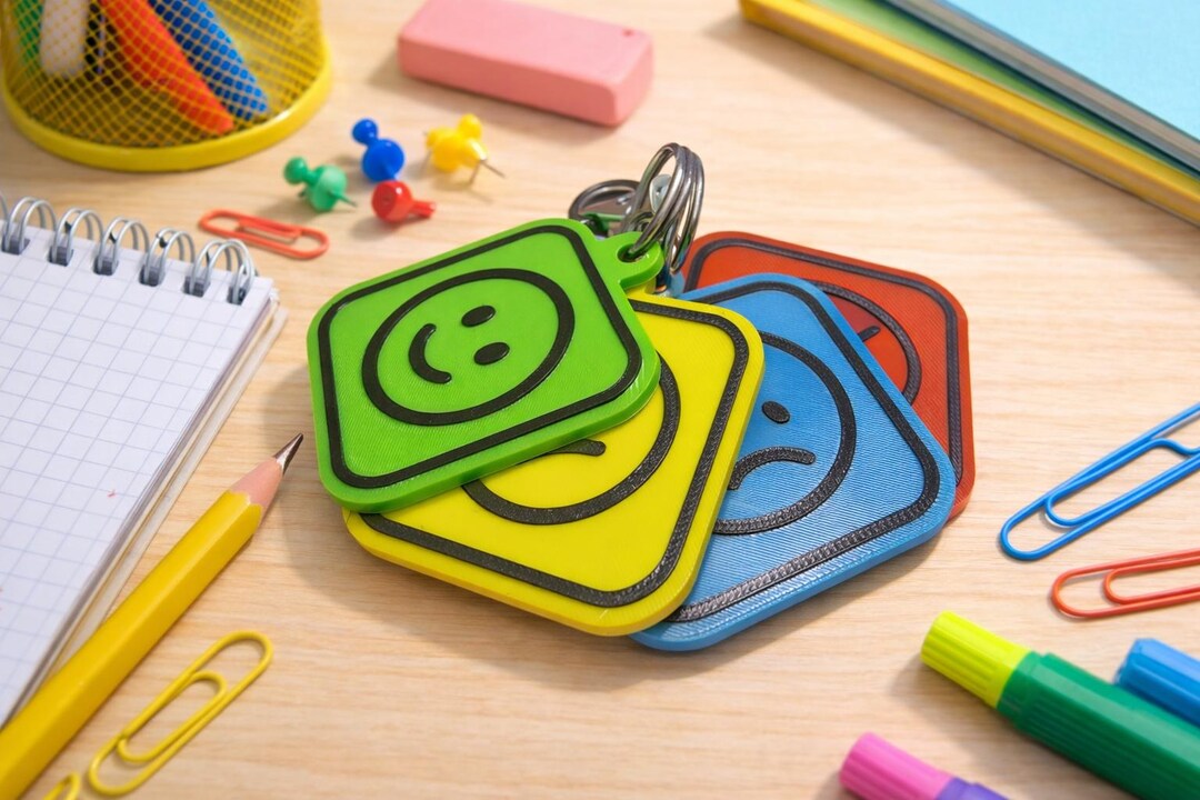 Emotional Regulation Tags, Zones of Emotions Keychain, Communication ...