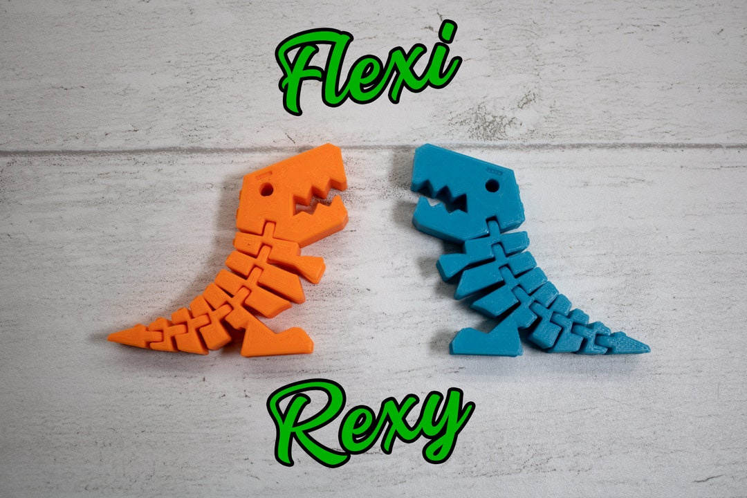 Flexi Rex 3D Printed T-rex Dinosaur Fidget Toy / Keychain. - Etsy Portugal