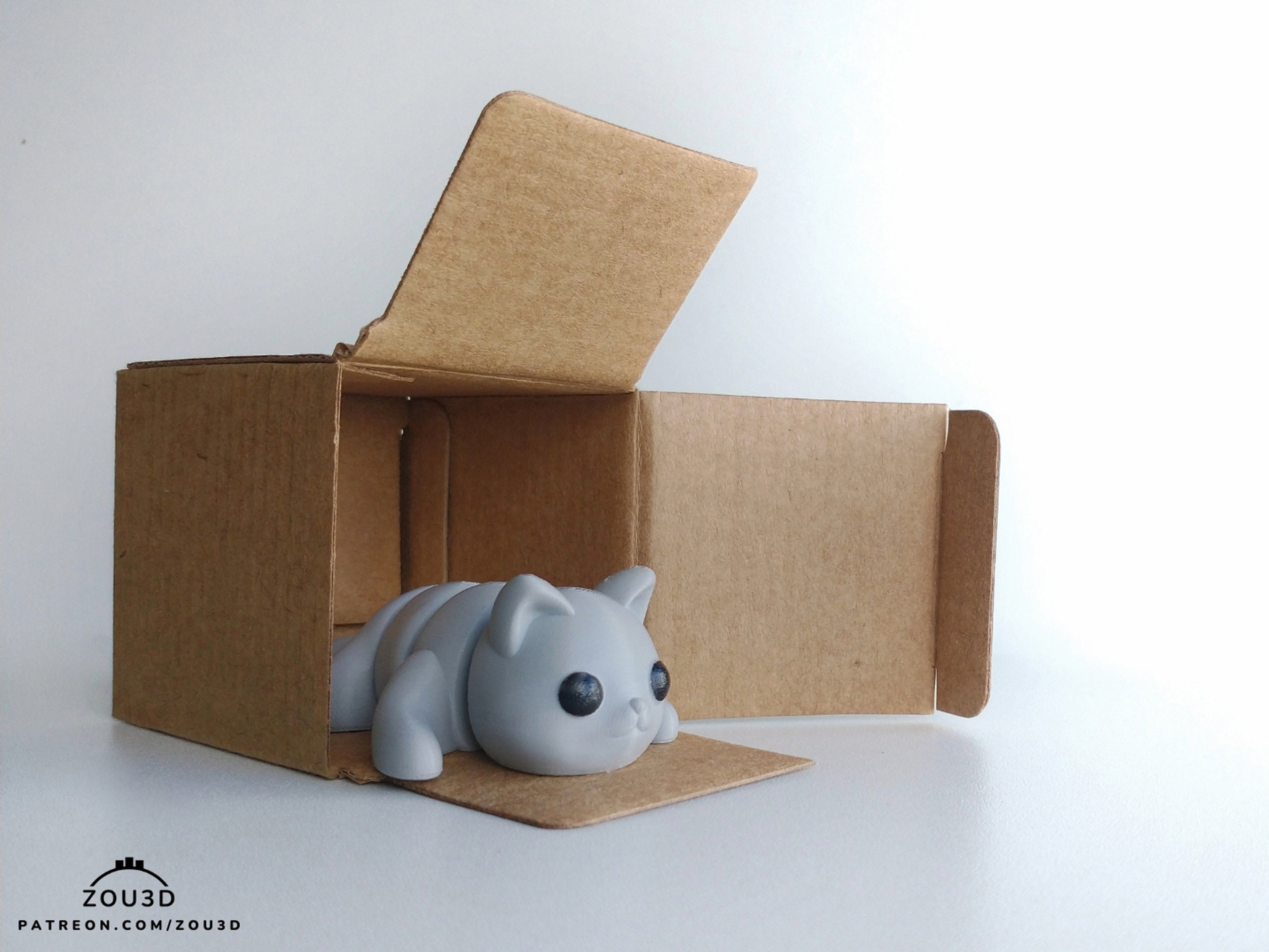 Cute Baby Cat 3D Printed Articulated Cat Fidget Toy Fidget - Etsy UK